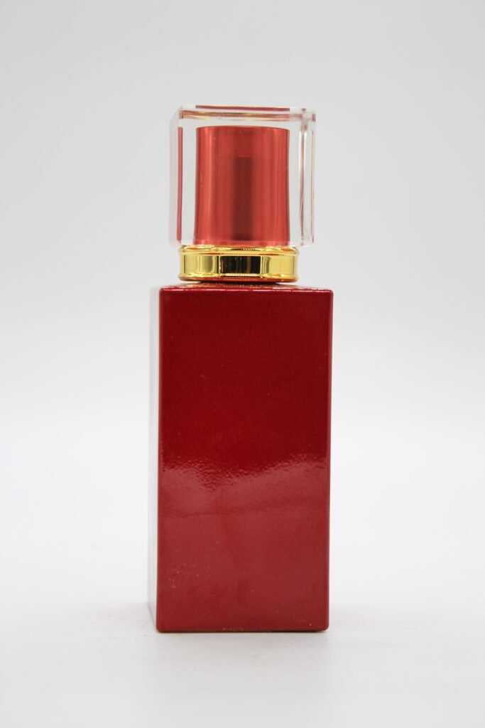 Red Circle Gold Emblem Glass Perfume Bottle with giftbox, 50ml ...